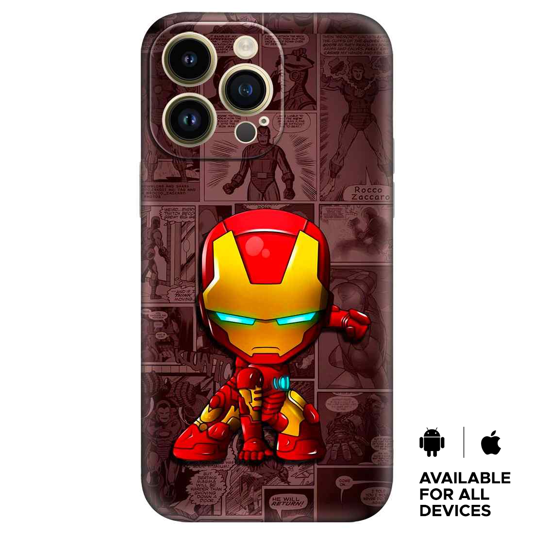 Iron Man Premium Embossed Mobile cover – Covertubes